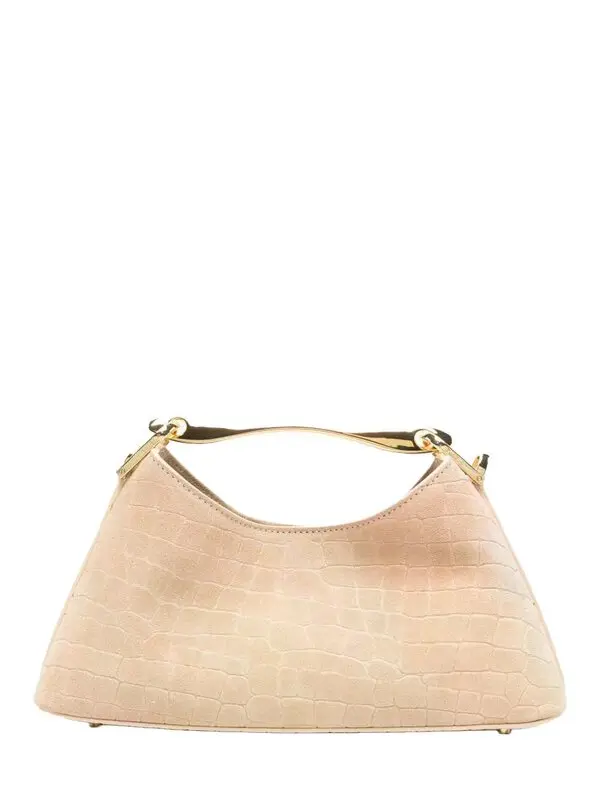 ELLEME Mini Boomerang Croc-effect Tote Bag - Neutrals