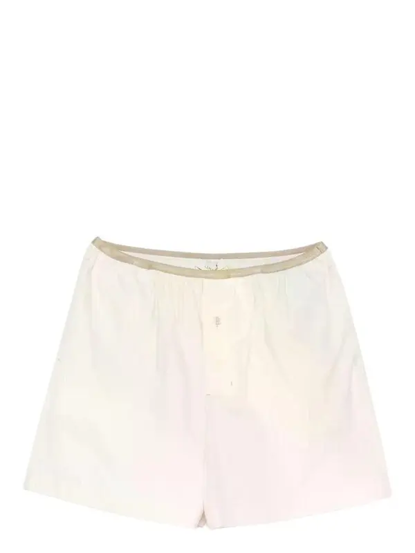 LEMAIRE Button-embellishment Shorts - Neutrals
