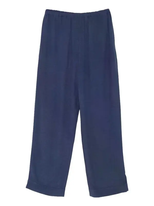 Emporio Armani Elasticated-waistband Trousers - Blue