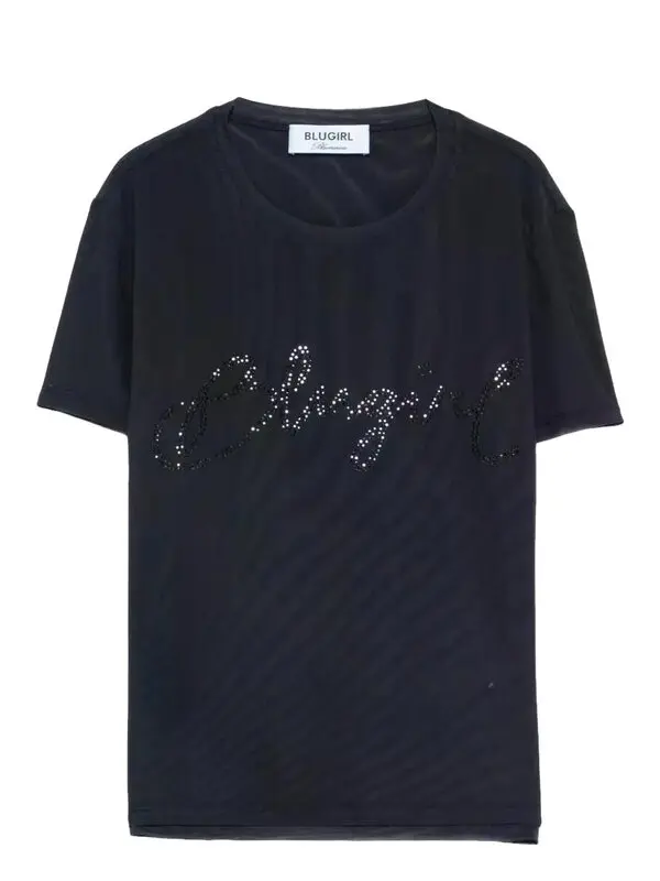 BLUGIRL Crystal-embellished T-shirt - Blue