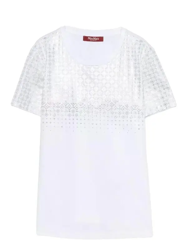 Max Mara Geometric Pattern T-shirt - White