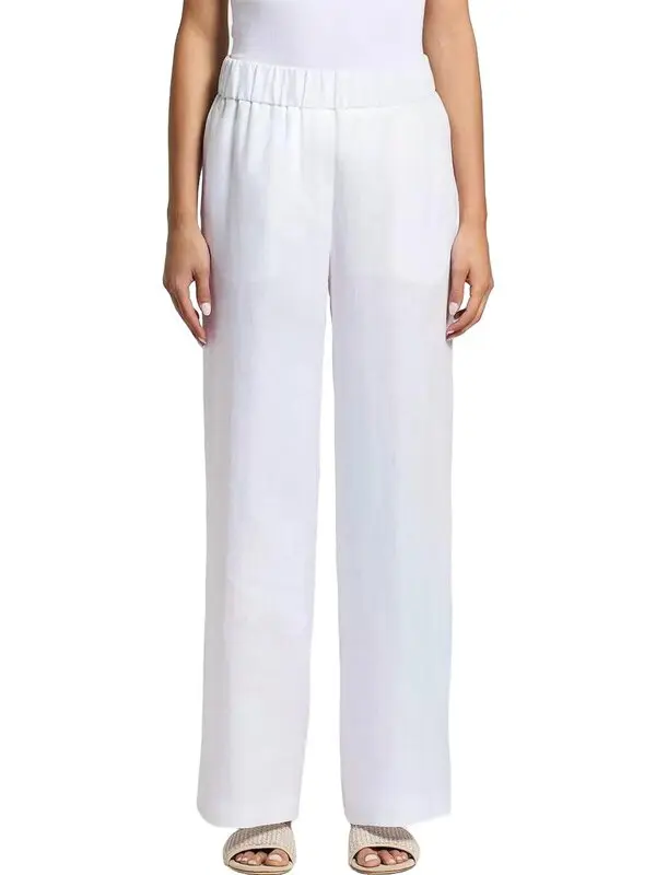 Peserico Elasticated Palazzo Pants - White