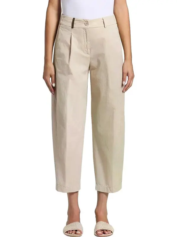 Peserico Pleated Trousers - Neutrals