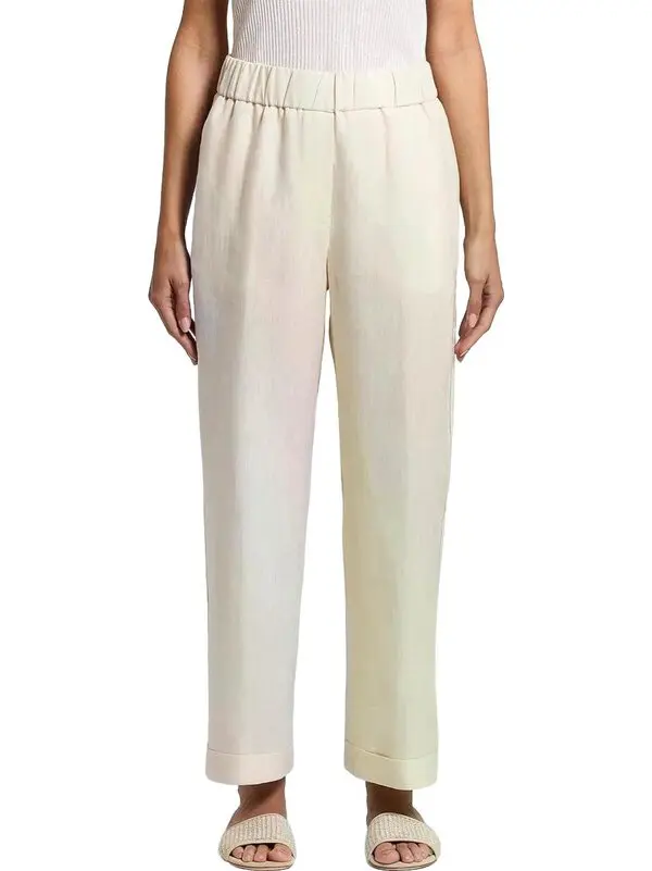 Peserico Elasticated Turn-up Trousers - Neutrals