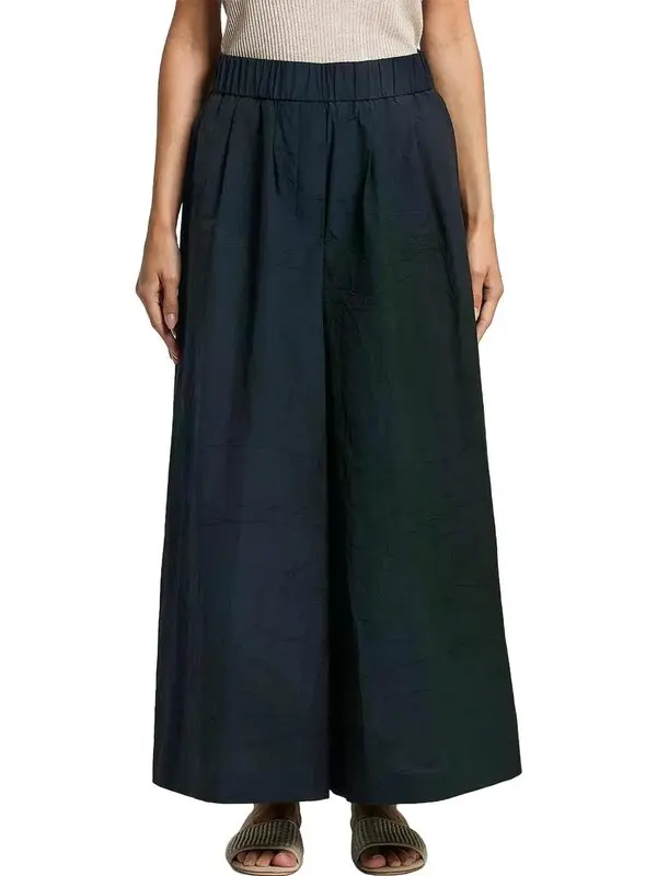 Peserico Elasticated Palazzo Pants - Blue