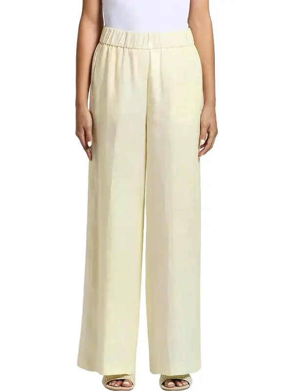 Peserico Elasticated Palazzo Pants - Yellow