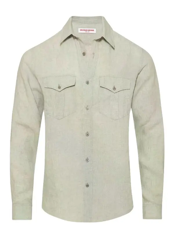 Orlebar Brown Colburn Chest-pocket Shirt - Grey