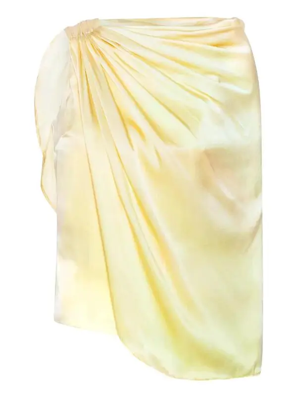 ROTATE BY BIRGER CHRISTENSEN Cape-detail Blouse - Yellow