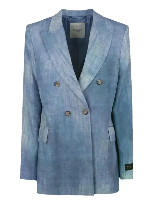 Ermanno Scervino Double-breasted Blazer - Blue