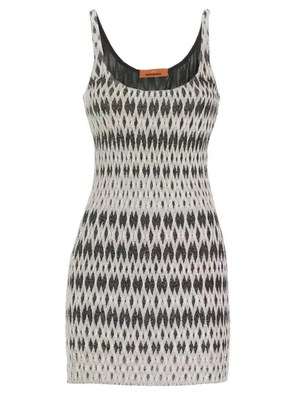Missoni Geometric-pattern Dress - Grey