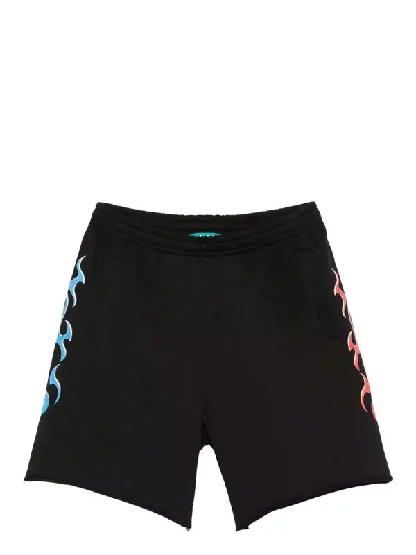 BARROW Pocket Print-detail Shorts - Black