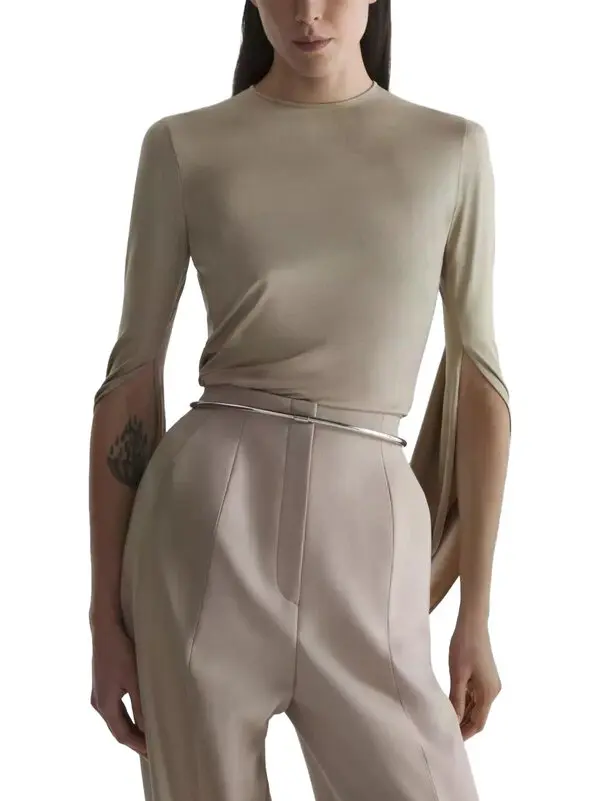 MUGLER Cascade Loop T-shirt - Neutrals