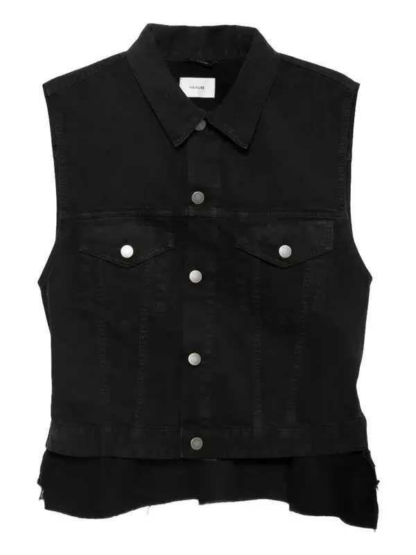 HAIKURE Ryder Fringed Gilet - Black