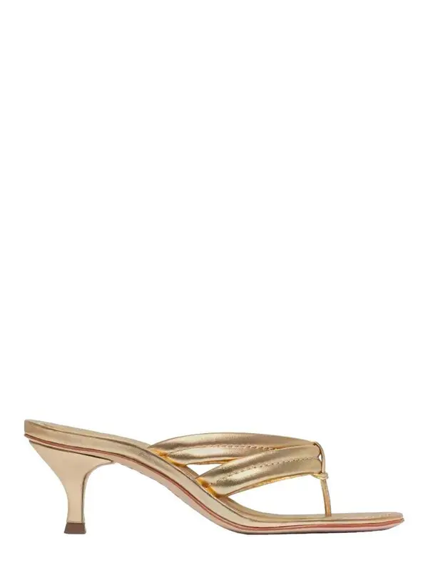 Bernardo Miami Padded Heeled Sandals - Gold