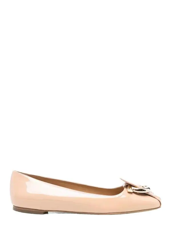 FERRAGAMO Buckle-detail Ballet Flats - Pink