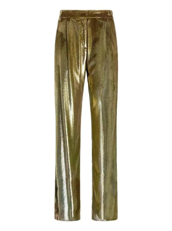 Roberto Cavalli Metallic Trousers - Gold