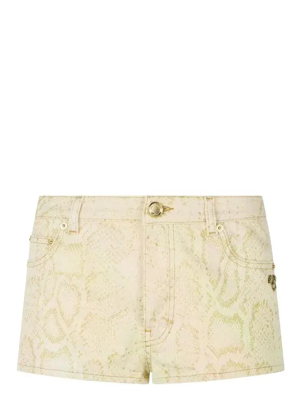 Roberto Cavalli Animal-pattern Shorts - Neutrals