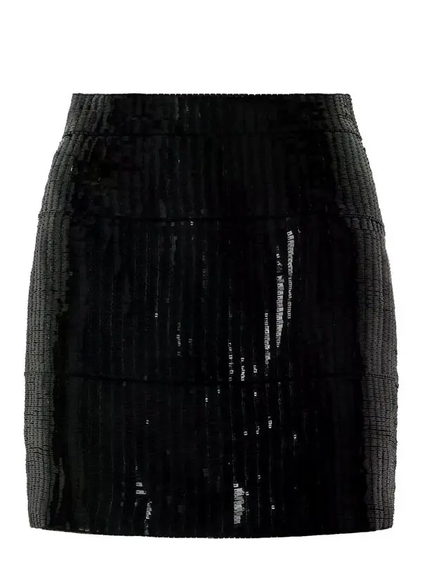 Roberto Cavalli Sequin-embellished Mini Skirt - Black