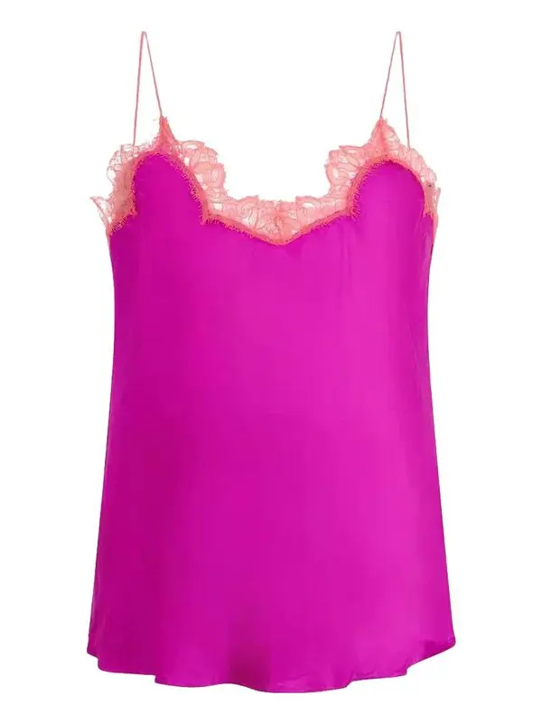 Roberto Cavalli Lace-trim Blouse - Pink