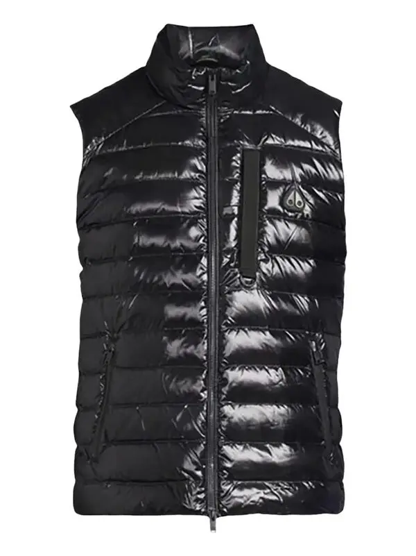 Moose Knuckles Shiny Atrium Padded Gilet - Black