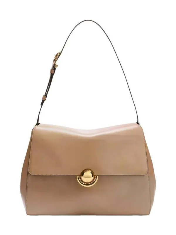 Furla Domus Leather Shoulder Bag - Neutrals