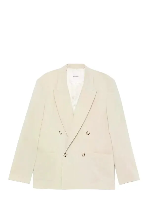Nanushka Anselm Double-breasted Blazer - Neutrals