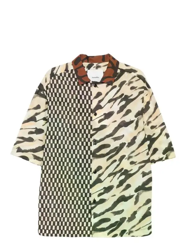 Nanushka Anwell Patterned Shirt - Neutrals