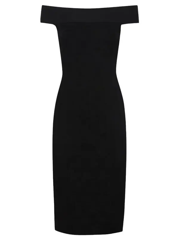 Alexander McQueen Off-shoulder Dress - Black