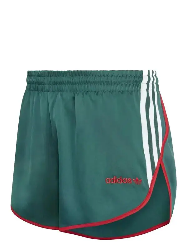 Adidas Three-stripe Shorts - Green