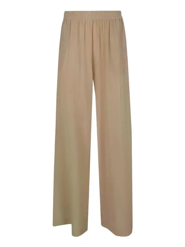 GIANLUCA CAPANNOLO Elasticated Wide Leg Trousers - Neutrals