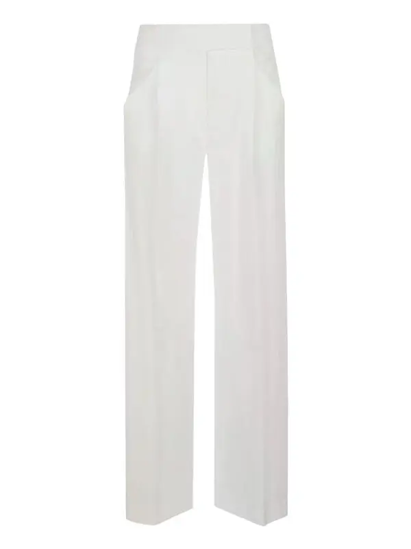Veronica Beard Wide-leg Trousers With Pockets - White