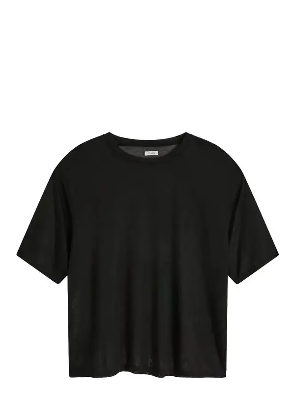 ST. AGNI Relaxed Fine Jersey T-shirt - Black