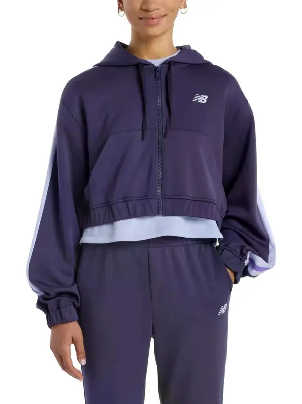NEW BALANCE Striped Zip Jacket - Purple