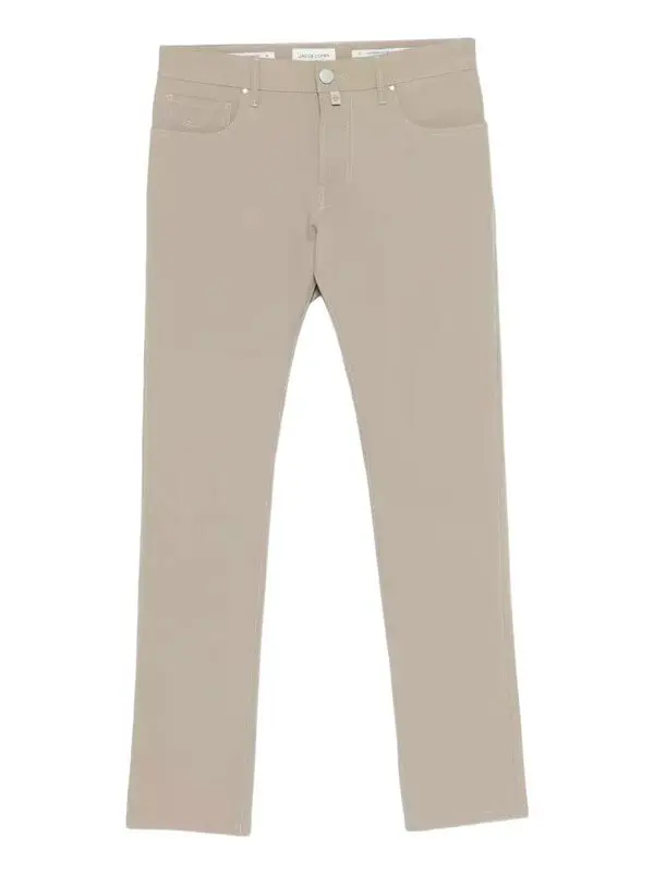 Jacob Cohen Logo-patch Trousers - Neutrals