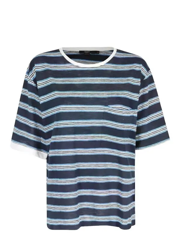 Seventy Striped T-shirt - Blue