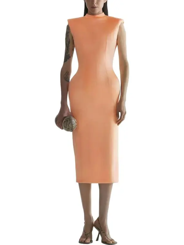 MUGLER Hourglass Dress - Orange