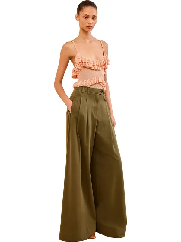 Ulla Johnson Motherwell Wide Leg Trousers - Pinon