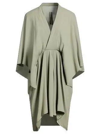 Rick Owens Flared Crepe Mini Dress - Sage Green