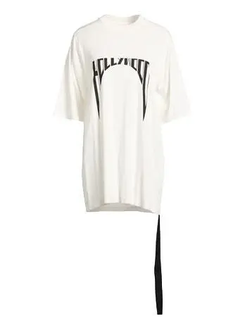 Rick Owens Oversized Jersey T-shirt With Print - White