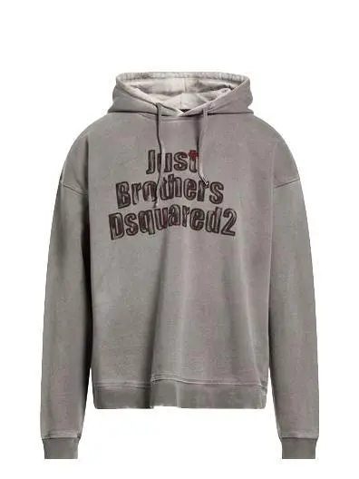 Dsquared2 Hooded Cotton Sweatshirt - Grey
