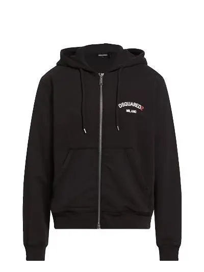 Dsquared2 Hooded Cotton Sweatshirt - Black