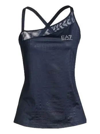 EA7 Animal Print Tank Top - Blue
