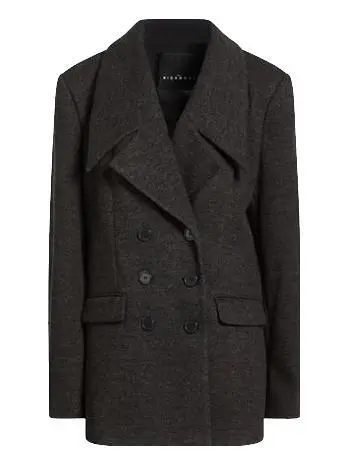 John Richmond Double-breasted Flannel Coat - Grey