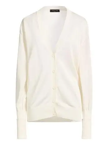 Fabiana Filippi Cardigan In Linen And Silk - White
