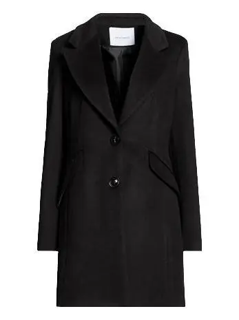 FRACOMINA Single-breasted Brushed-felt Coat - Black