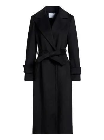 FRACOMINA Belted Double-breasted Coat - Black
