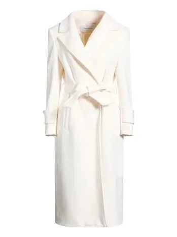 FRACOMINA Belted Double-breasted Coat - Off White