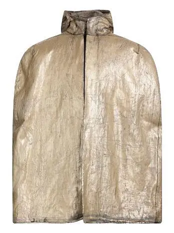 Rick Owens Alpaca Wool And Silk Cape - Gold