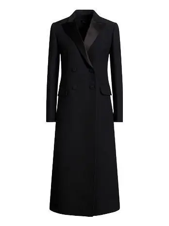 Fabiana Filippi Wool And Silk Overcoat - Black