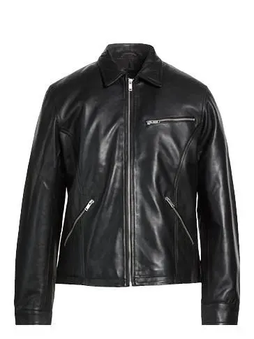 Bolongaro Trevor Joseph Sheepskin Biker Jacket - Black